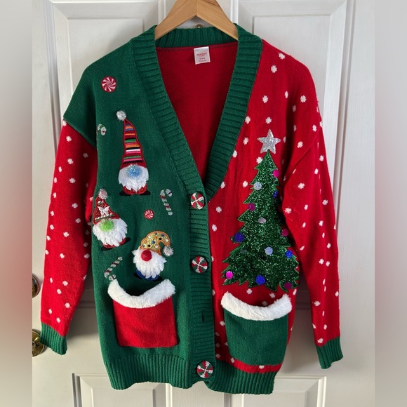 Holiday Time | Sweaters | Holiday Time Ugly Christmas Sweatercardigan ...